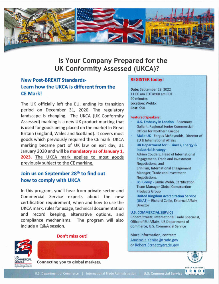 UK Conformity Assessed - Kansas Department of Commerce
